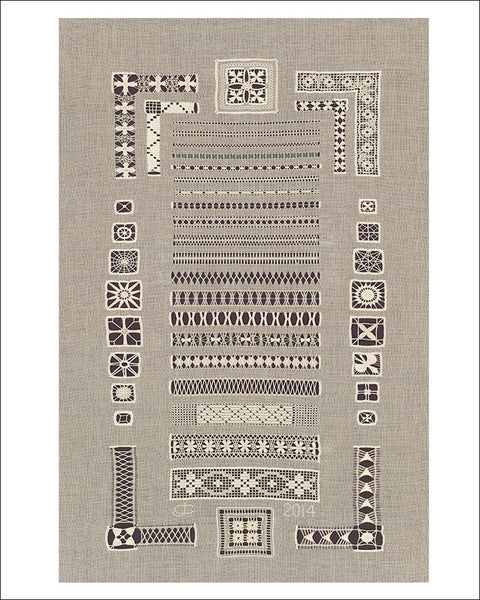 Drawn Thread Sampler Part III - Motifs & Borders – Broomfields & Co